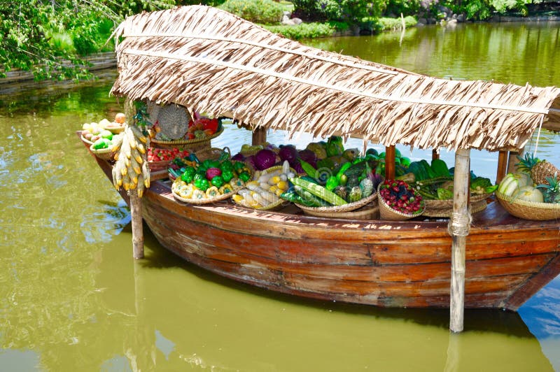 Vegetable boat stock image. Image of stick, sailing, food - 13529657