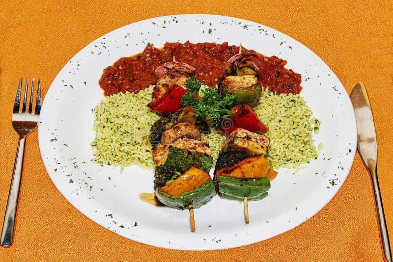 Vegetable Brochette from Morocco Stock Image - Image of readytoeat ...