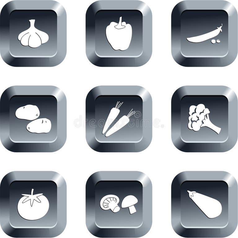 Vegetable buttons stock illustration. Illustration of decorative - 3886038