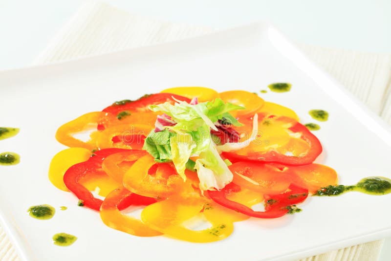 Vegetable Carpaccio stock photo. Image of pine, vegan - 55803392