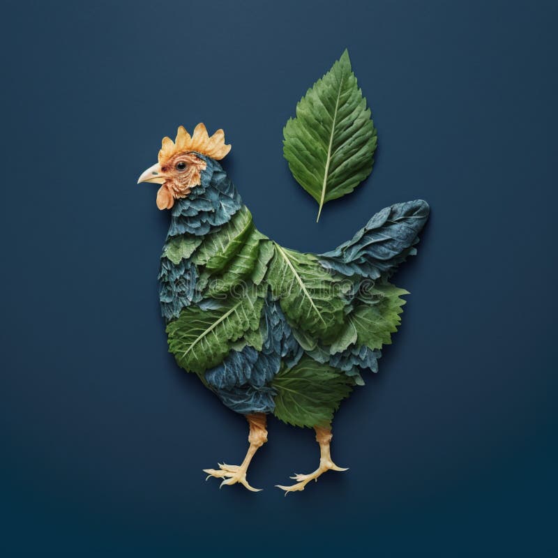 Vegetable Chicken. Vegan and Plant Meat Concept Created with Ai ...