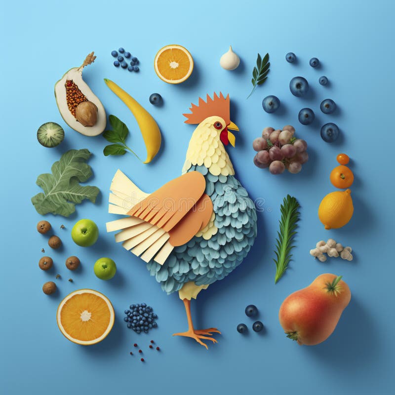 Vegetable Chicken. Vegan and Plant Meat Concept Created with Ai ...