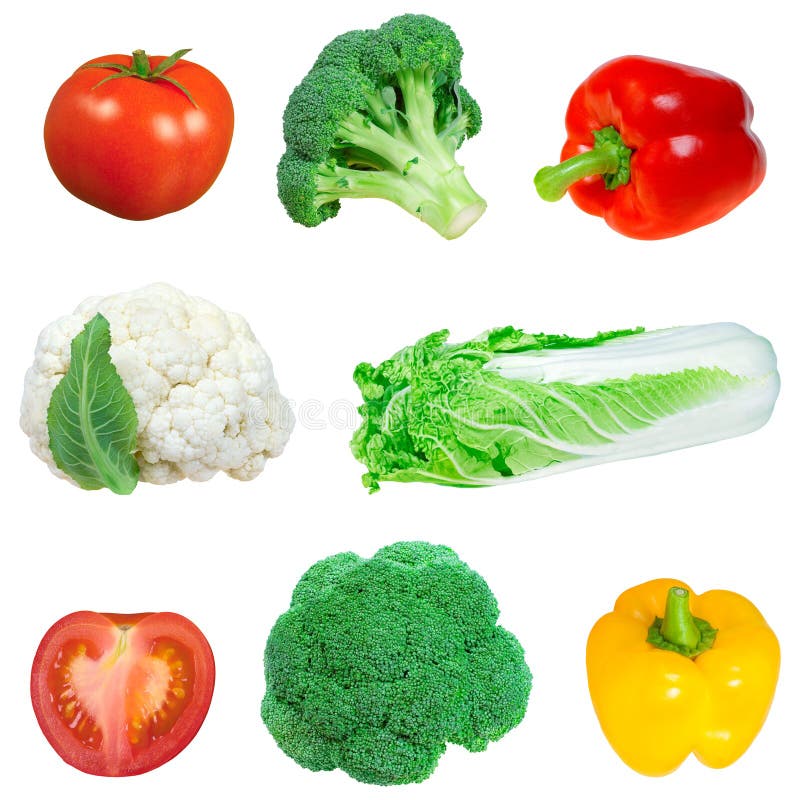 Vegetable collection stock image. Image of green, isolated - 736025