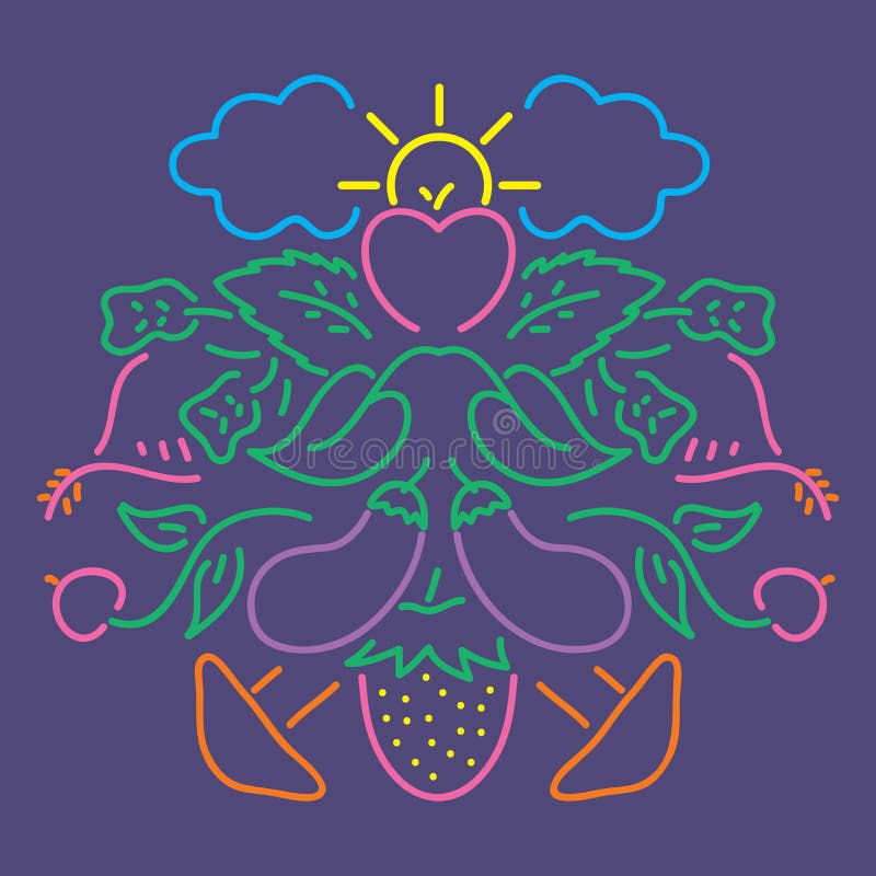 Vegetable color pattern stock vector. Illustration of hortoculture ...