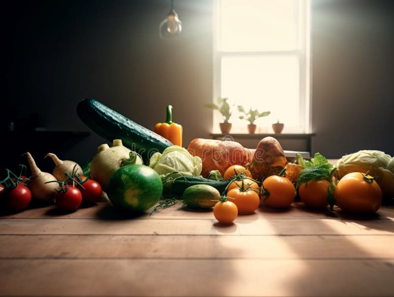 Vegetable Composition Still Life Stock Illustration - Illustration of ...