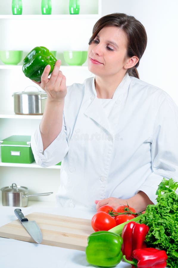Vegetable Cook stock photo. Image of kitchen, food, chef - 9736684