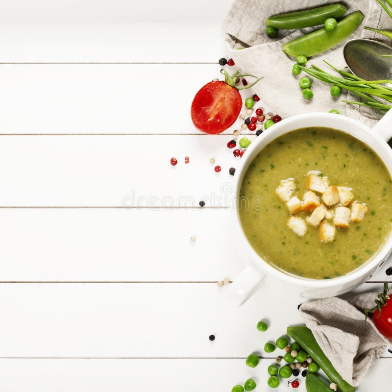 Vegetable cream soup stock photo. Image of cream, healthy - 80987150