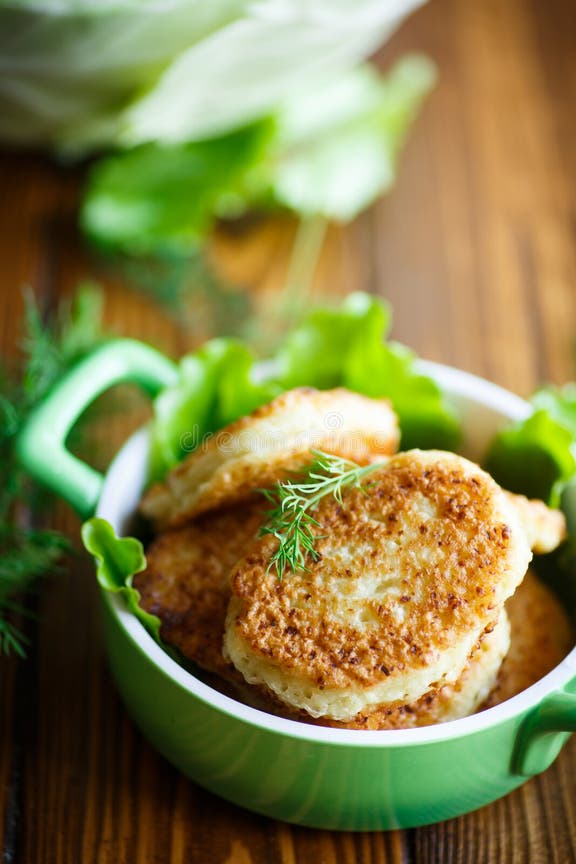 Vegetable Cutlets with Cabbage Stock Photo - Image of breakfast, food ...