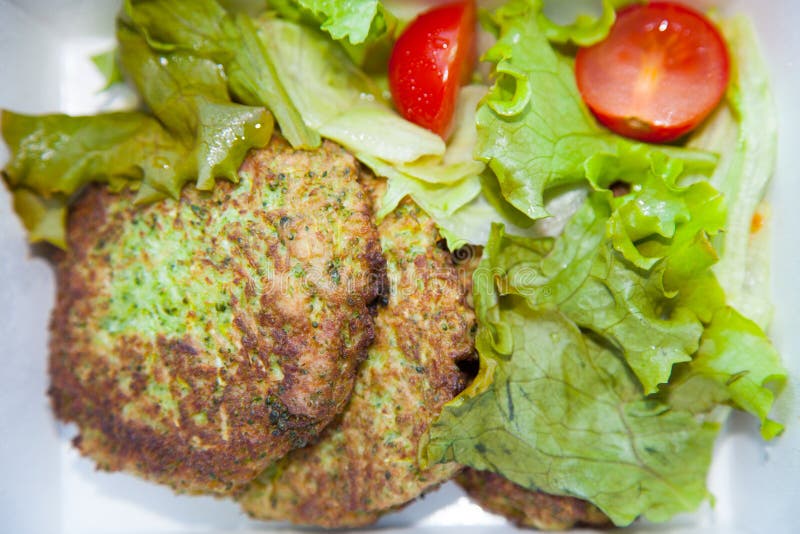 Vegetable cutlets stock photo. Image of lunch, cooked - 221330946
