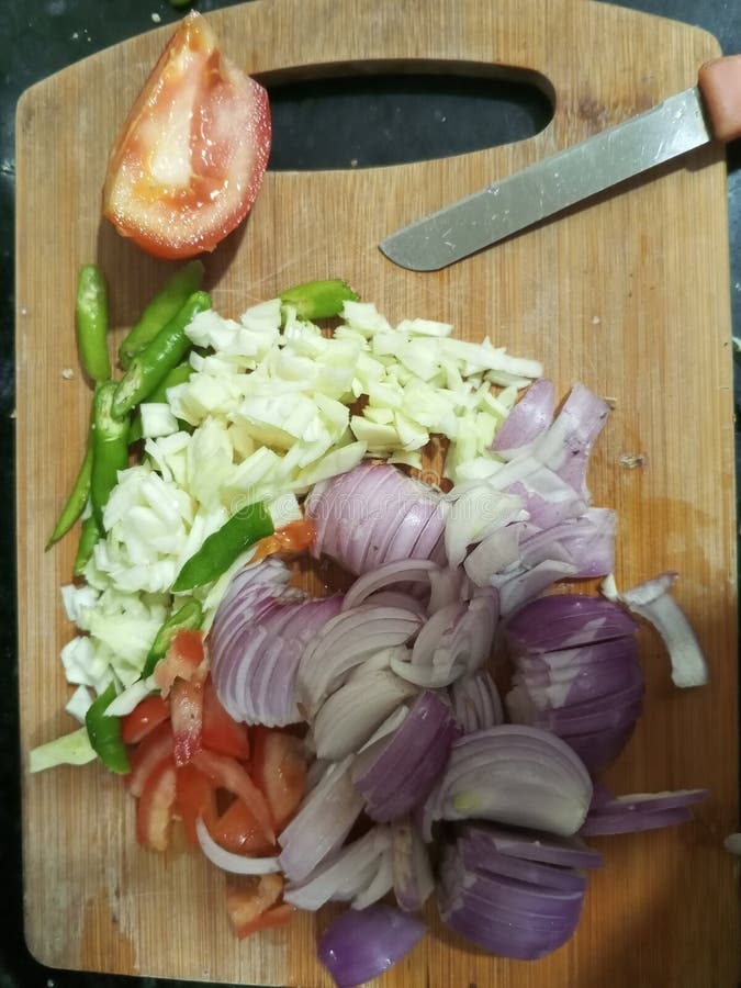 Vegetable Cutting Chop Chilly Stock Photo - Image of vegetable, chop ...