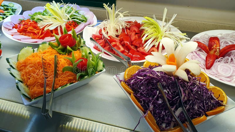 Vegetable decorations stock photo. Image of meal, onion - 186735586