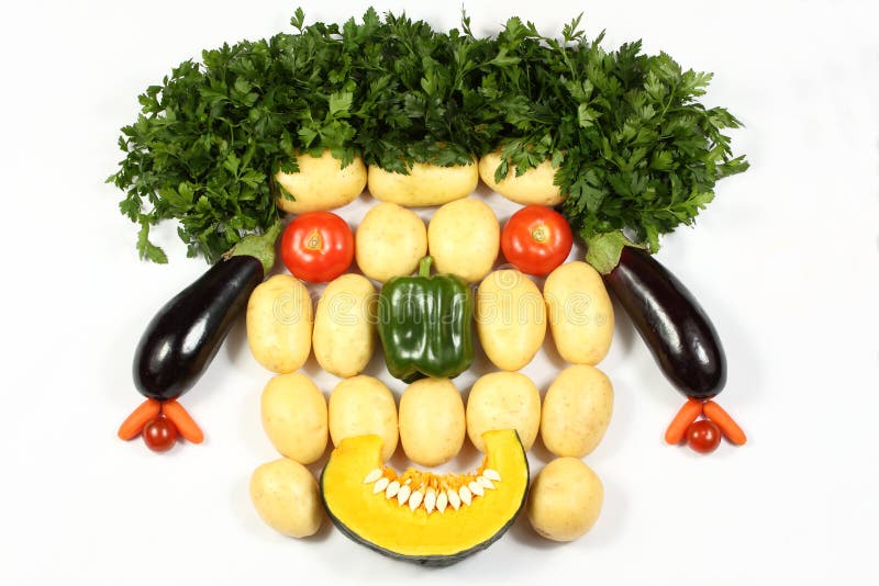 Vegetable Face Royalty Free Stock Photo - Image: 11017685