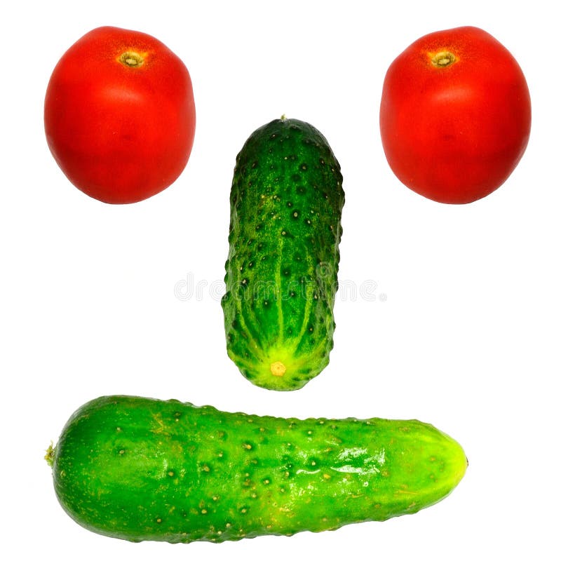 Vegetable Face stock photo. Image of face, culinary, cucumber - 20614964