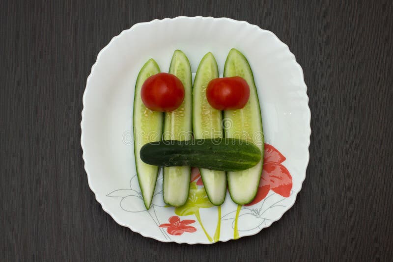 Vegetable face stock photo. Image of refreshment, smile - 59088236