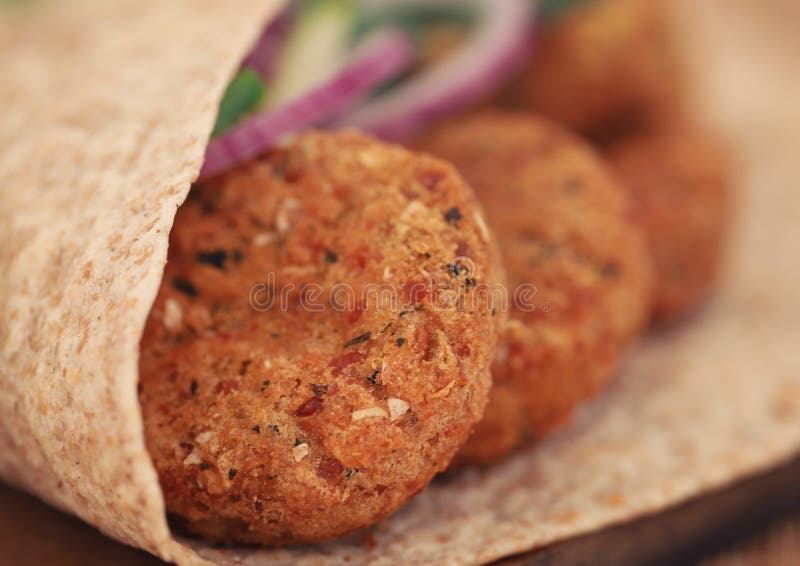 Vegetable falafel stock image. Image of spicy, plant - 299730507