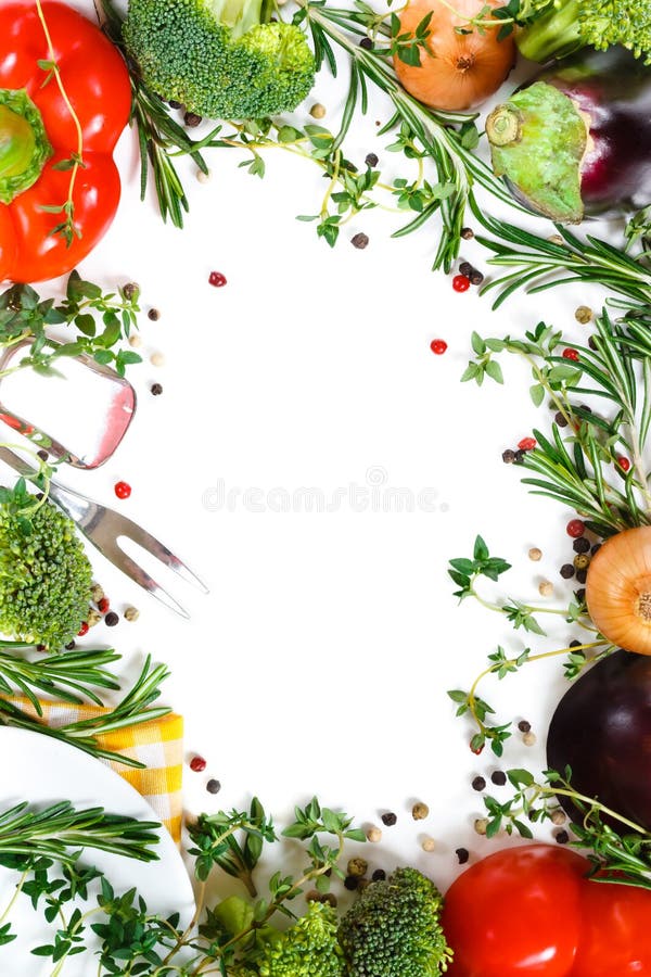 Colorful vegetable frame stock image. Image of crops - 25159339