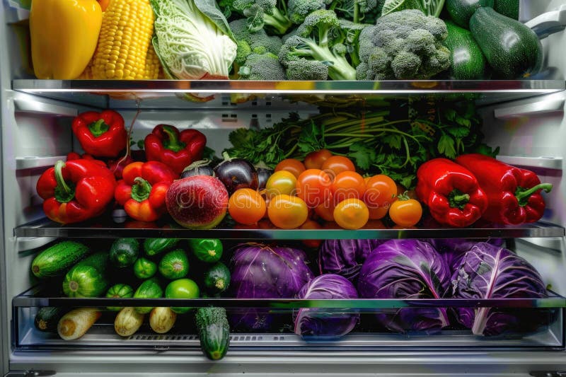 Vegetable Fridge stock image. Image of recipe, grocery - 384063113