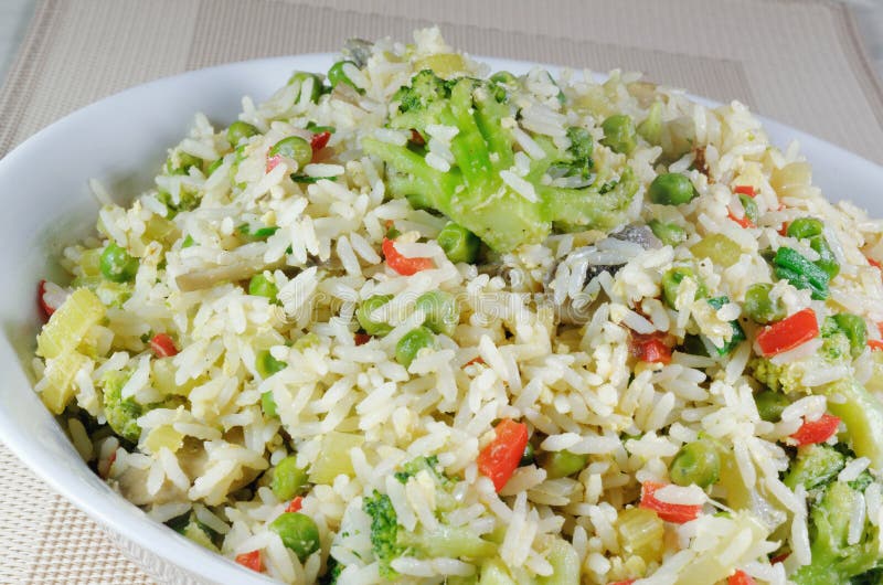 Vegetable Fried Rice stock image. Image of onion, vegetarian - 28750805