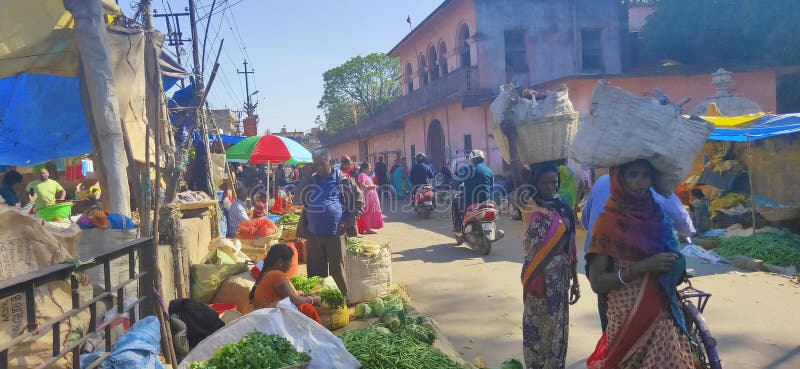 Vegetable and fruit market editorial image. Image of village - 178847660