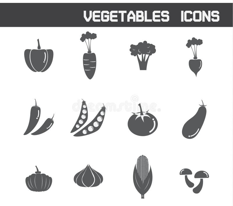 Vegetable icon vector stock vector. Illustration of pepper - 50824480