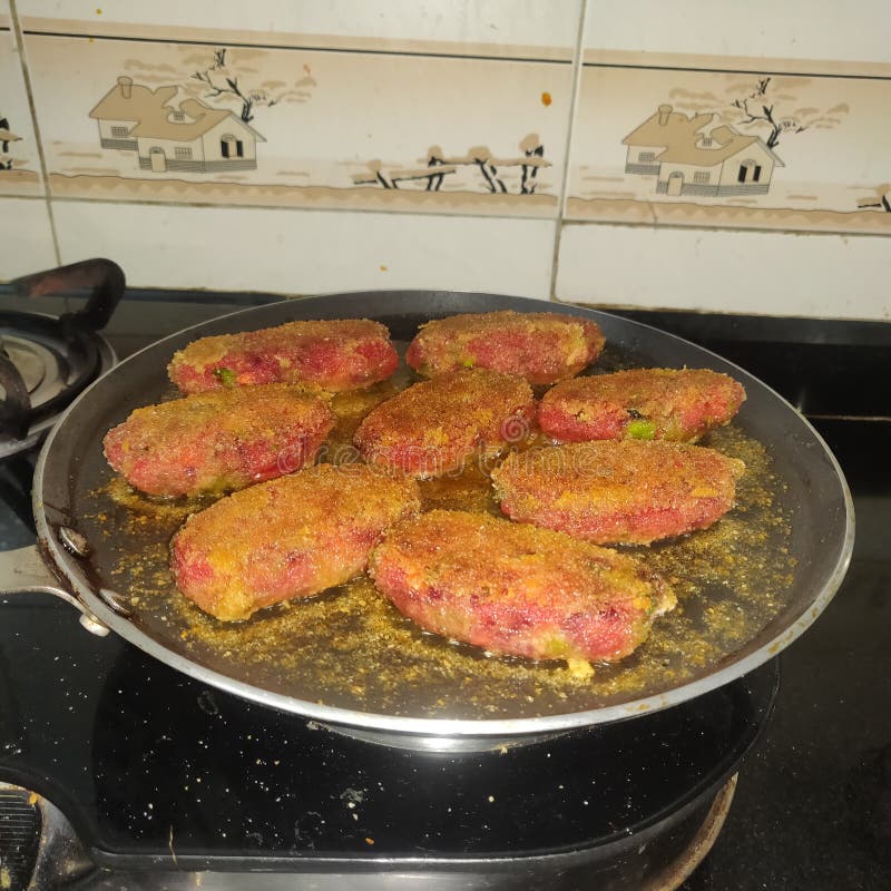 Vegetable Indian Railway Cutlet, Mumbai Stock Image - Image of mumbai ...