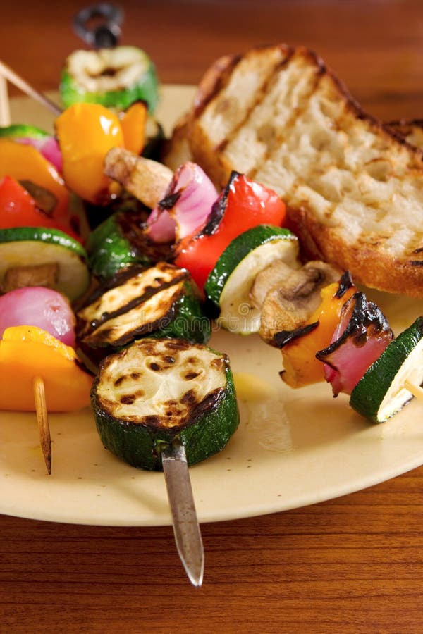 Vegetable kebabs stock image. Image of vegetable, dinner - 5168197