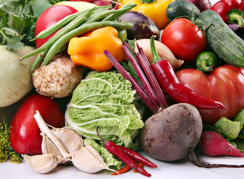 Vegetable mix stock photo. Image of garlic, ripe, green - 11735424