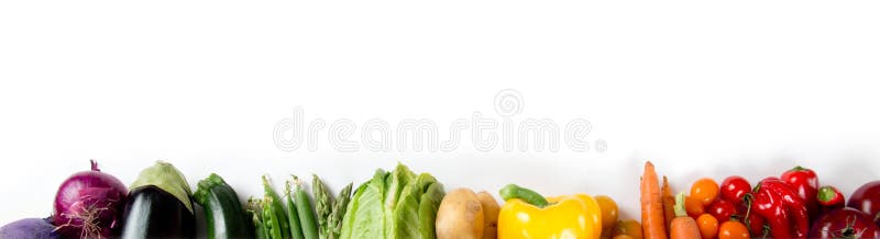 Horizontal Multicolor Vegetable Mix Stock Photo - Image of copyspace ...
