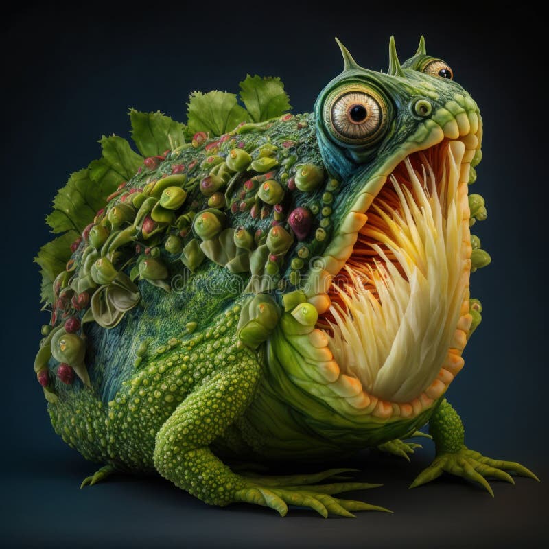 Vegetable Monsters Hyper Realistic Hyper Detailed Photo Generative AI ...
