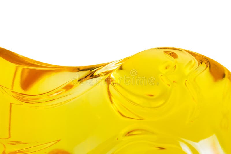 Vegetable Oil Background on White Background Close Up Stock Image ...