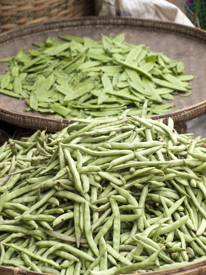 Vegetable,outdoor Market ,string Beans Stock Image - Image of bean ...