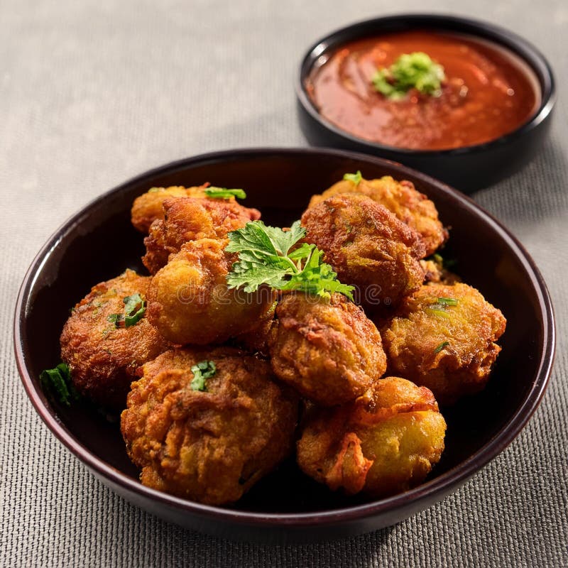 Vegetable Pakora, AI Generated Stock Illustration - Illustration of ...