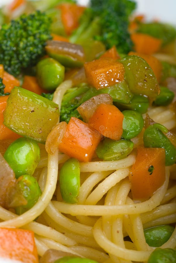 Vegetable pasta stock photo. Image of cooking, gourmet - 12004074