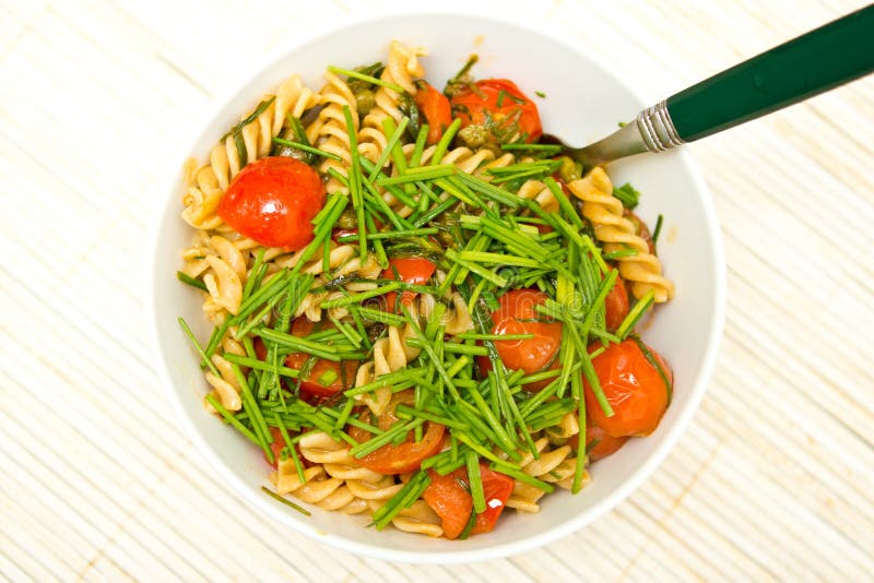 Vegetable pasta stock photo. Image of chives, vegetable - 17470334