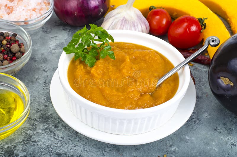 Vegetable Paste, Caviar from Chopped Vegetables Stock Image - Image of ...