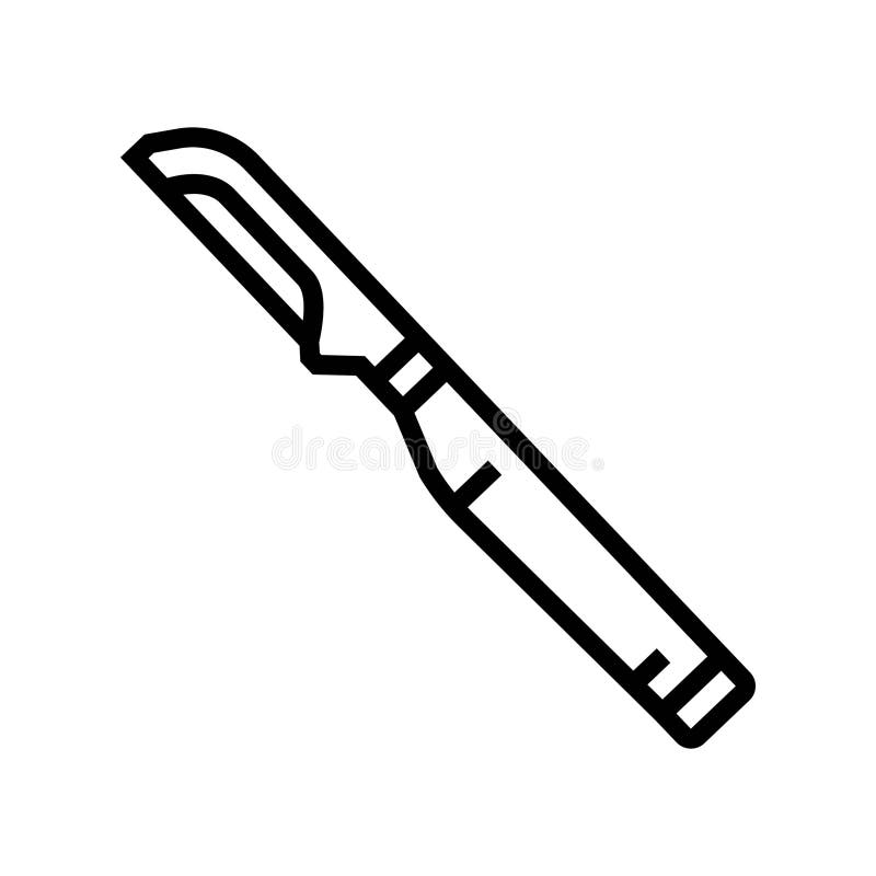 Vegetable peeler stock vector. Illustration of sign - 168060288