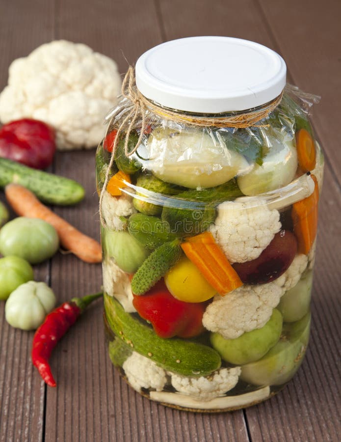 Vegetable pickles stock photo. Image of pickles, jars - 44732720