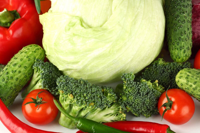 Vegetable pile stock photo. Image of fresh, lettuce, pepper - 22580790