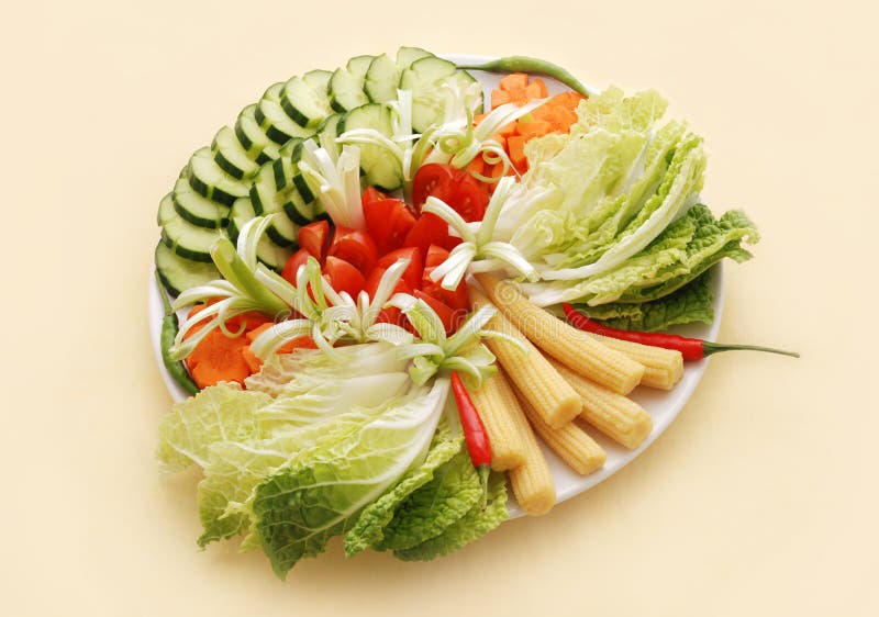 Vegetable plate stock photo. Image of natural, chili, tomato - 6118754