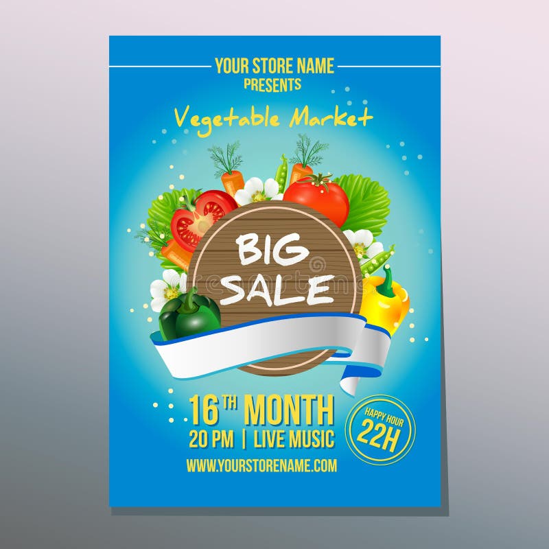 Vegetable poster stock vector. Illustration of capsicum - 117907626