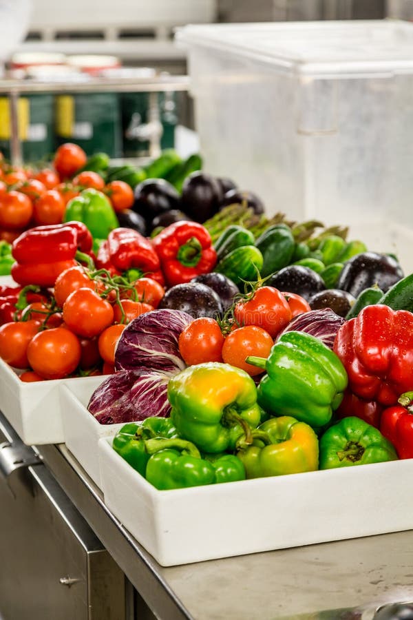 Vegetable Prep in Kitchen stock image. Image of cleaning - 60243389