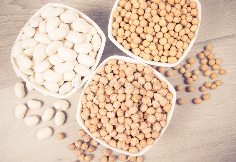 Vegetable Protein, Legume Seeds. Conception of Healthy Eating Stock ...