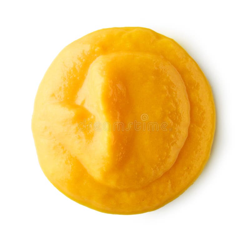 Vegetable Puree Isolated on White Background Stock Photo - Image of ...