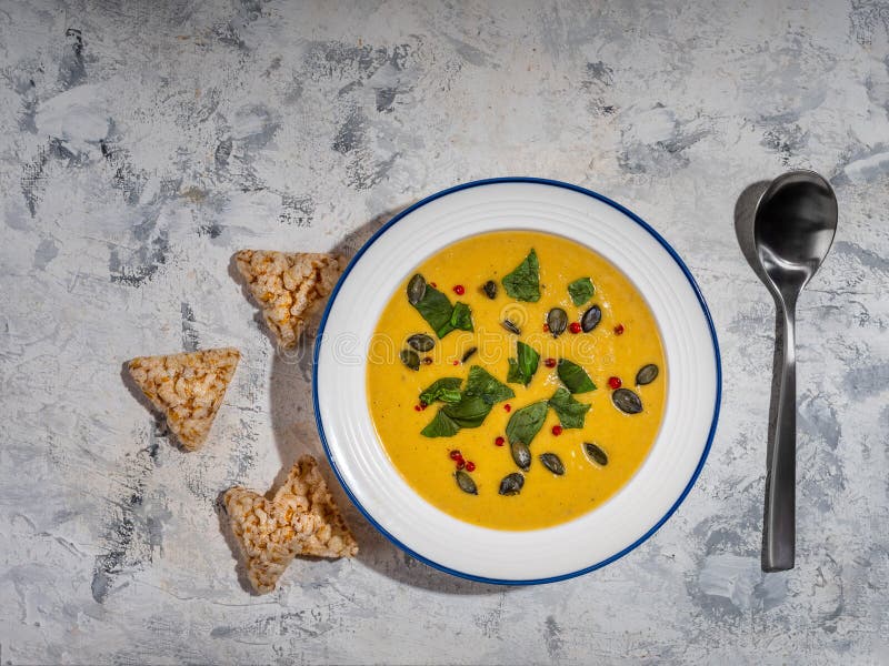 Vegetable Puree Soup for a Healthy Diet Stock Image - Image of eating ...