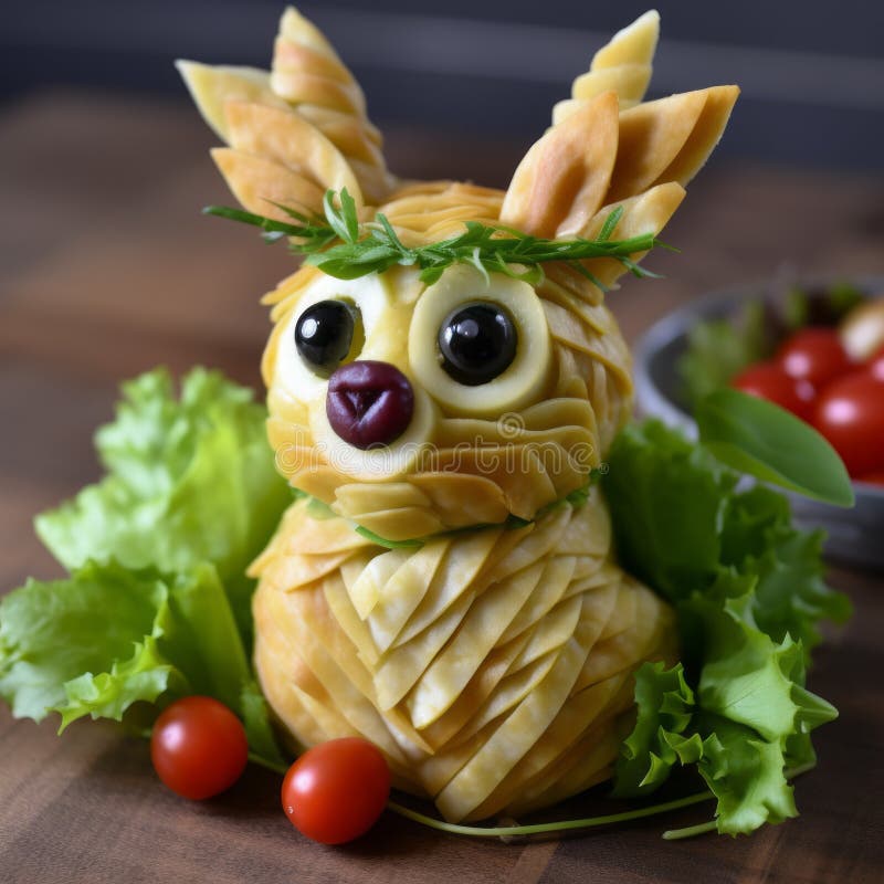 Vegetable Rabbit Salad Pastry: a Pop Art Pastiche in Lettuce and ...