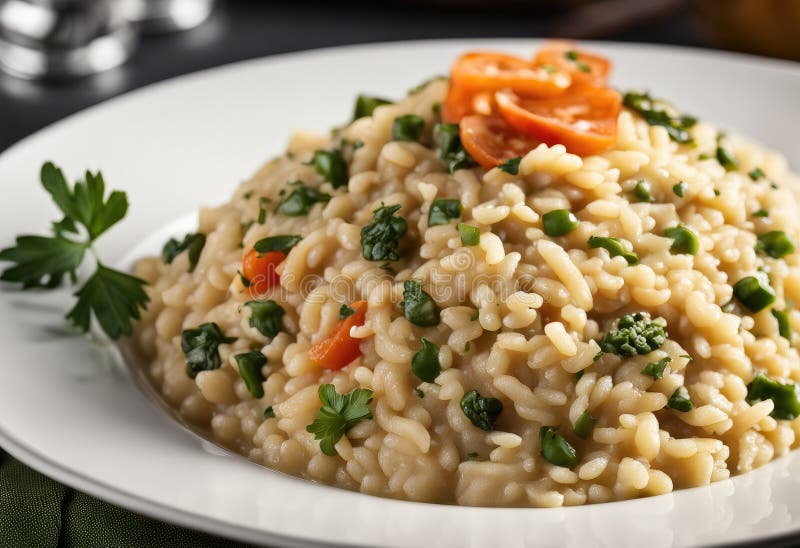 A vegetable risotto stock illustration. Illustration of risotto - 289416208