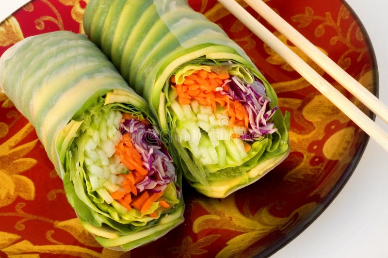 Vegetable rolls stock image. Image of snack, vegetable - 553103