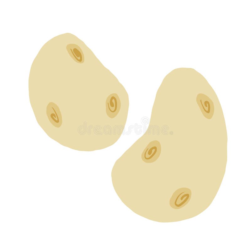 Vegetable Root Vegetable Illustration, Potato in Collage Style Stock ...