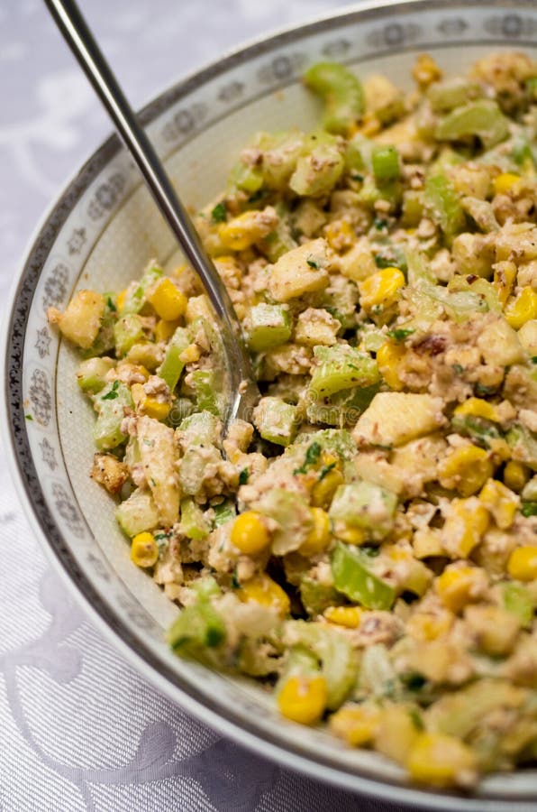 Vegetable salad bowl stock photo. Image of culinary, vegetarian - 87865202