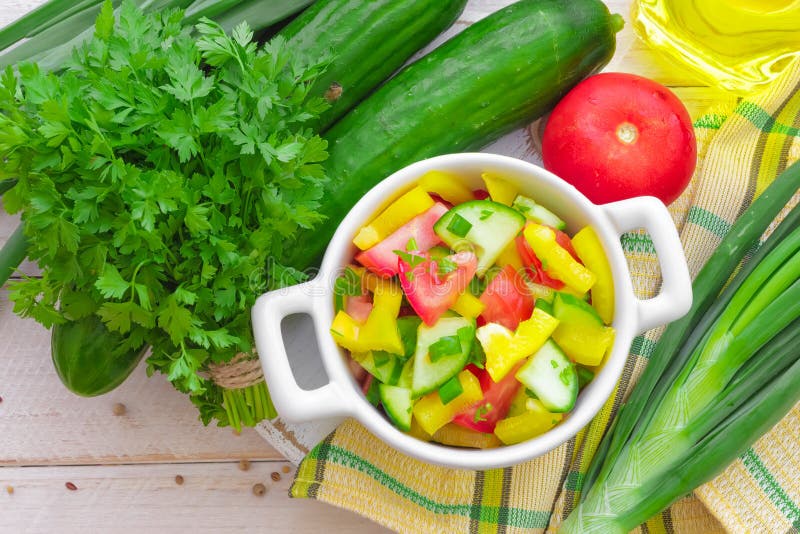 Vegetable salad stock image. Image of appetizer, natural - 31181669
